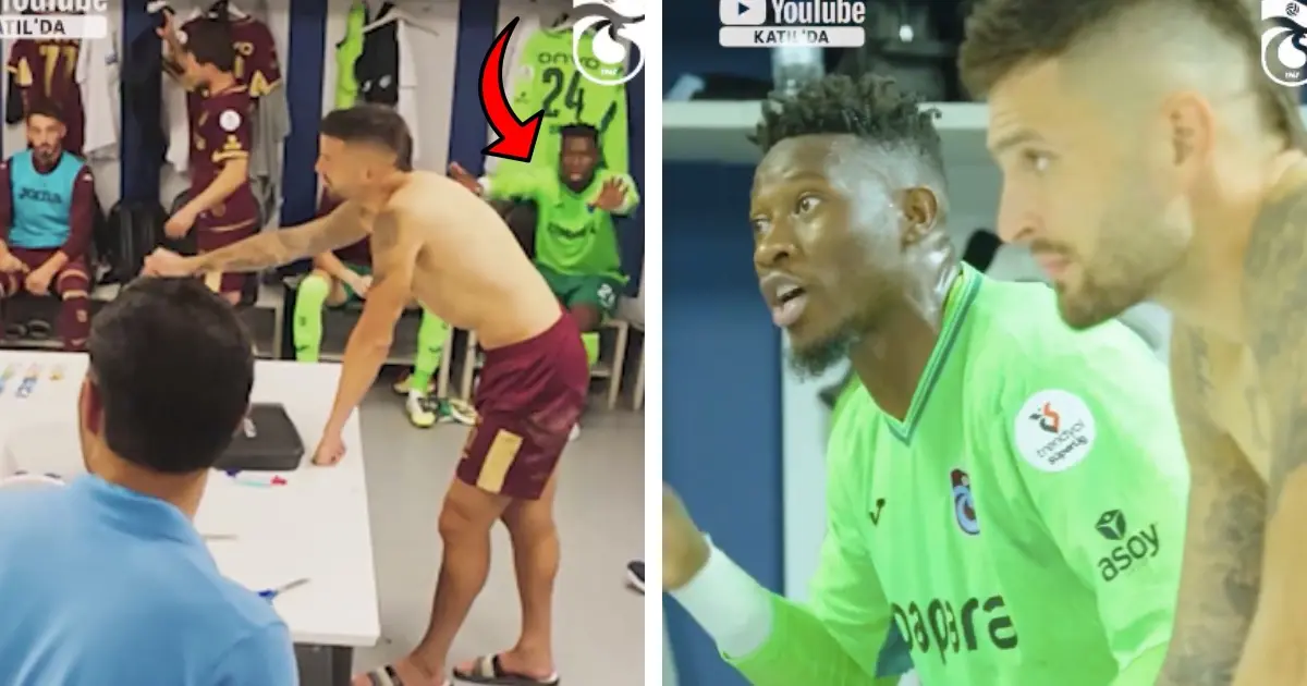 Andre Onana captivates Trabzonspor fans with beautiful half time speech ...