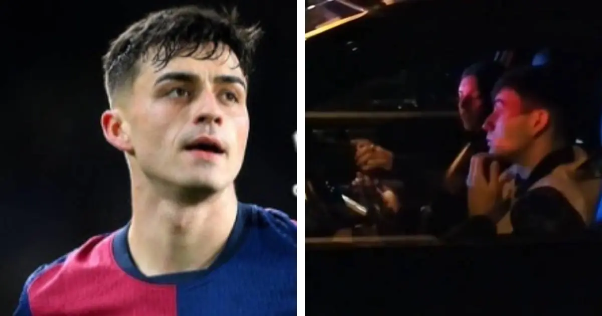 Pedri’s girlfriend angrily goes through his phone during heated ...