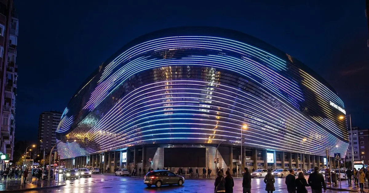 Real Madrid unveil LED facade and Apple-powered 'Bernabeu Infinito ...