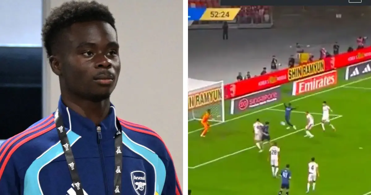 Watch: Bukayo Saka scores Arsenal's first goal in 2025 preseason in AC ...