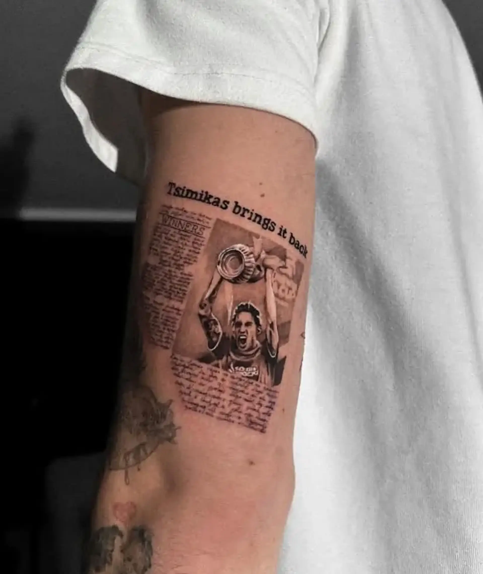 Tsimikas gets ink-ed: Liverpool star celebrates title win with epic ...