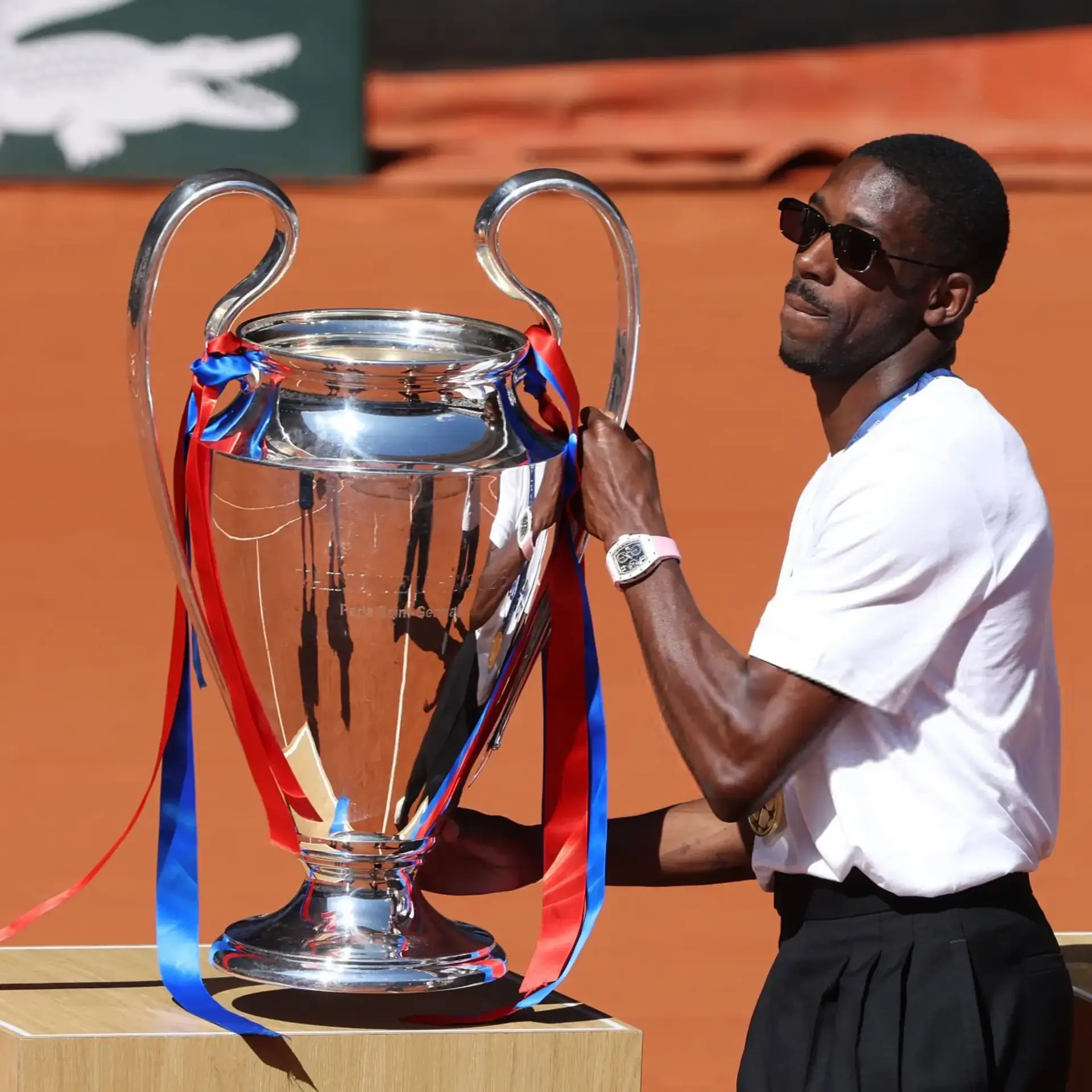 Ousmane Dembele & 2 PSG teammates show off UEFA Champions League trophy ...