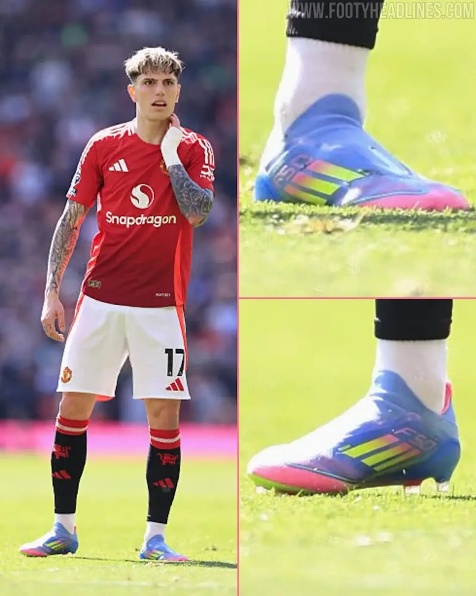 👀 Alejandro Garnacho ditches Nike, spotted in EVERY other rival brand ...