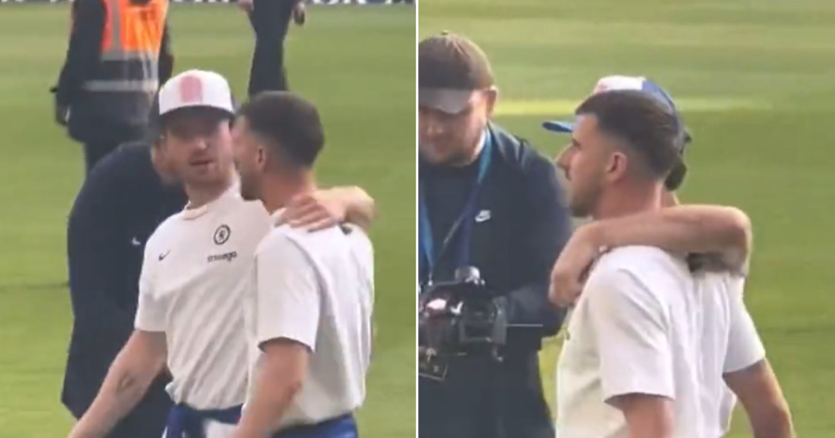 Spotted: Ben Chilwell comforts Mason Mount during apparent Stamford ...