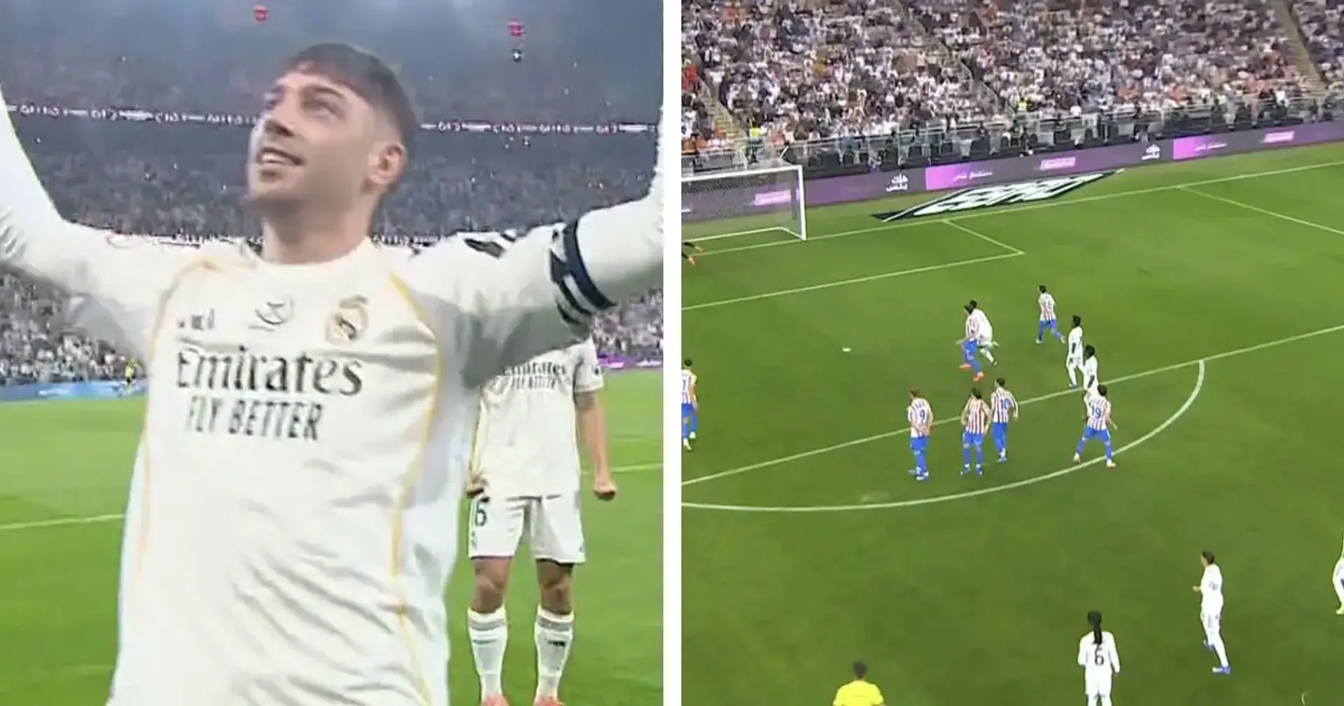 Fede Valverde scores first goal of 2025/26 season with INCREDIBLE free ...