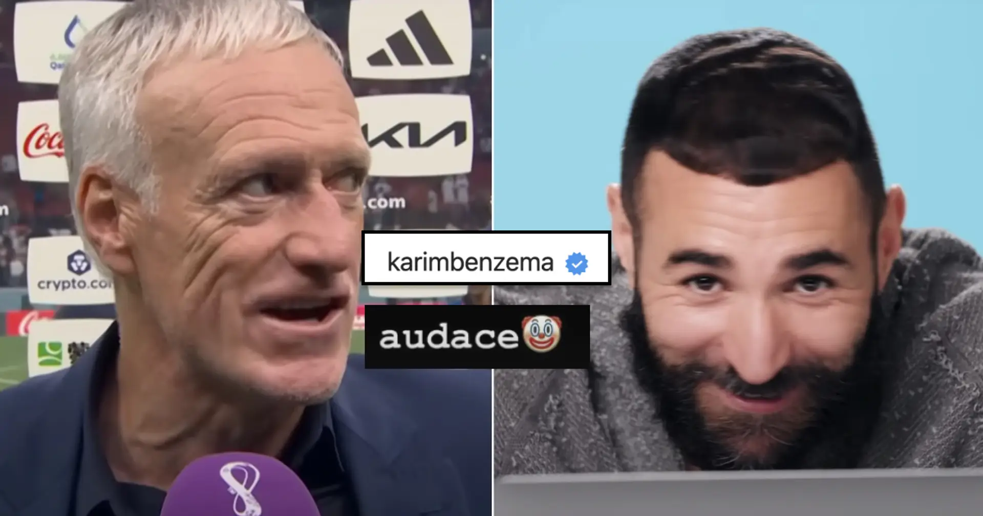 "L'audace de ce clown": Benzema tacle sévèrement Didier Deschamps ...