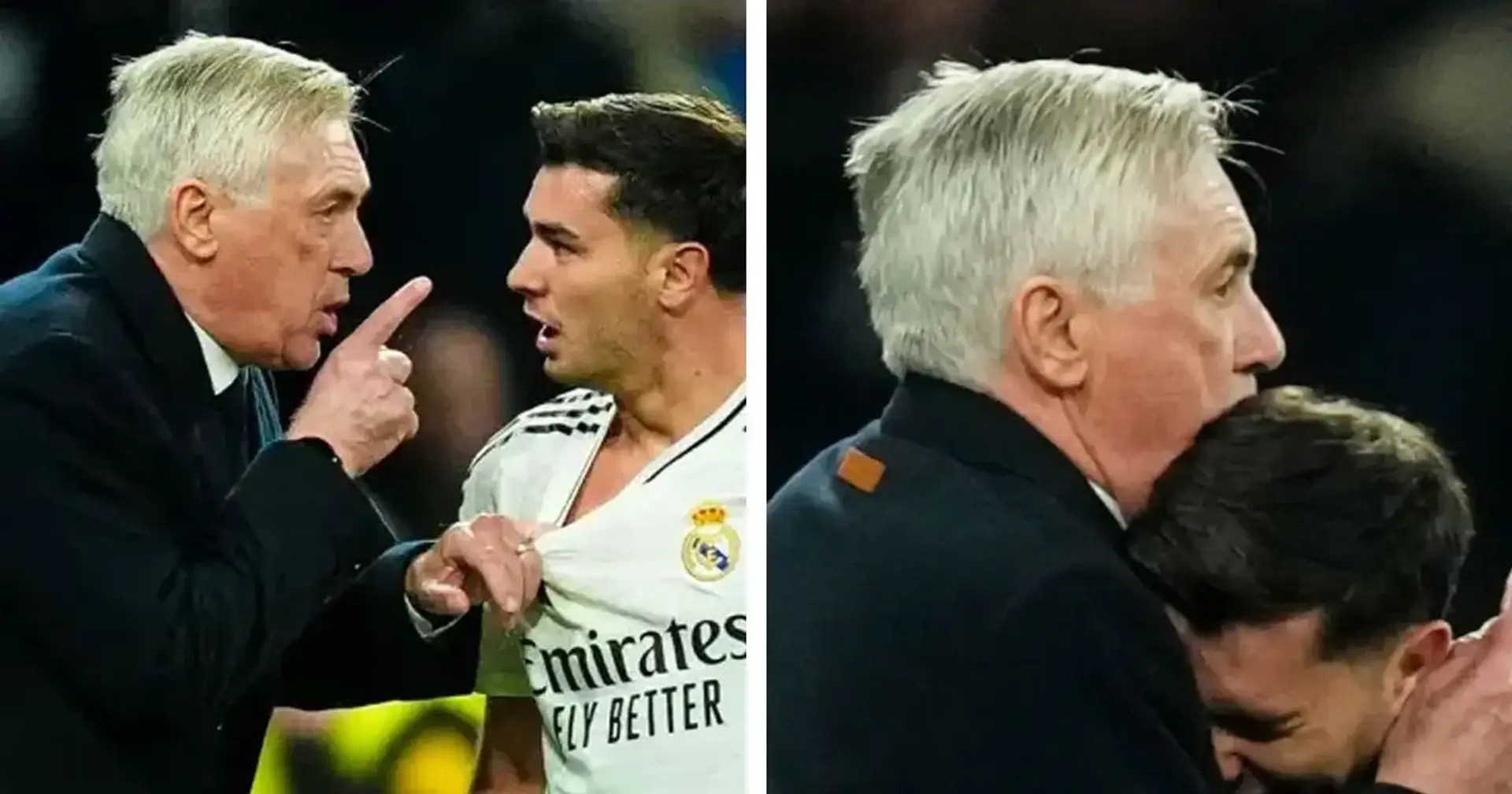 Brahim has the cutest celebration with Ancelotti after Atletico Madrid ...