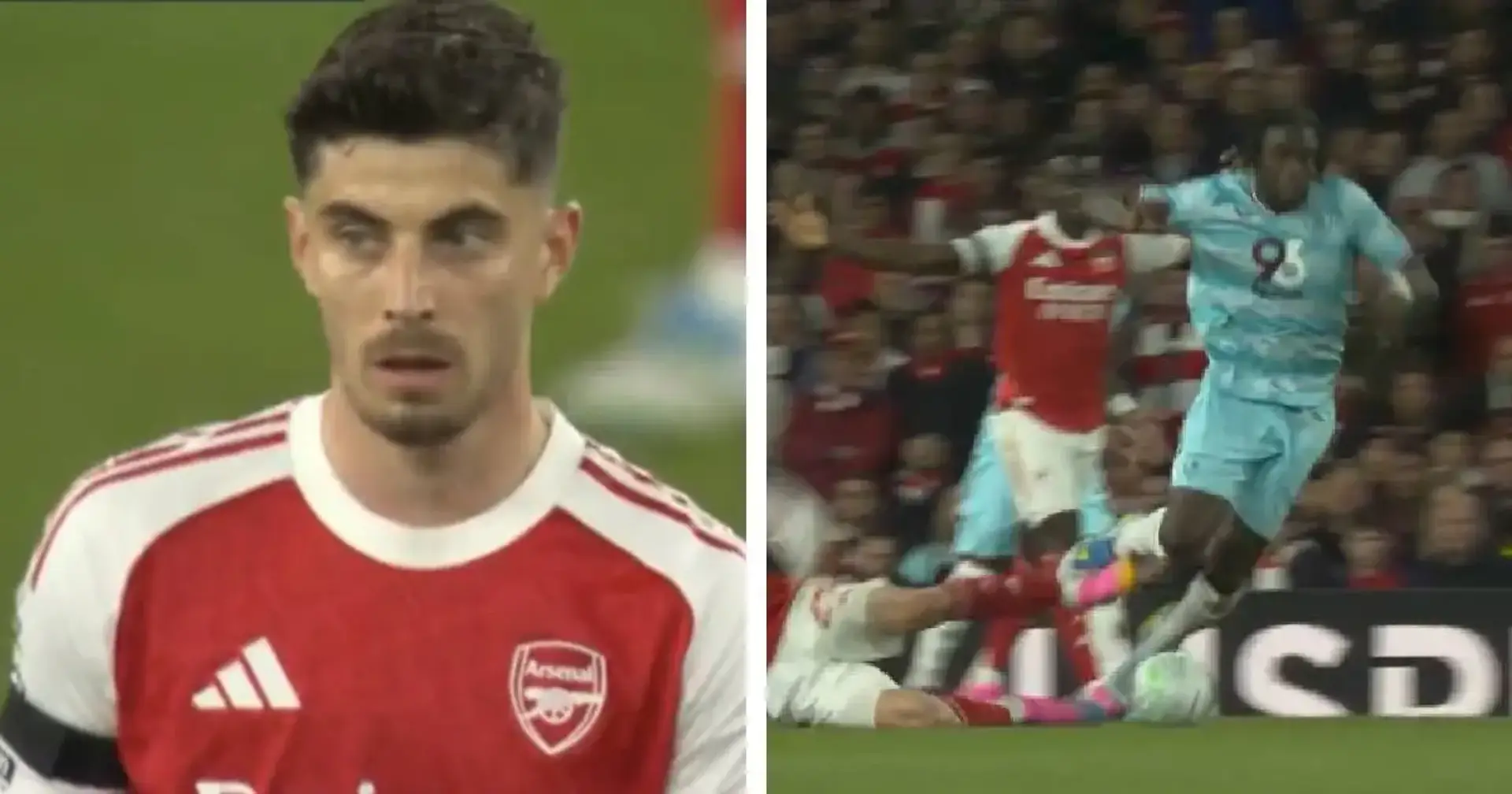 Kai Havertz escapes red card after nasty tackle against Burnley ...