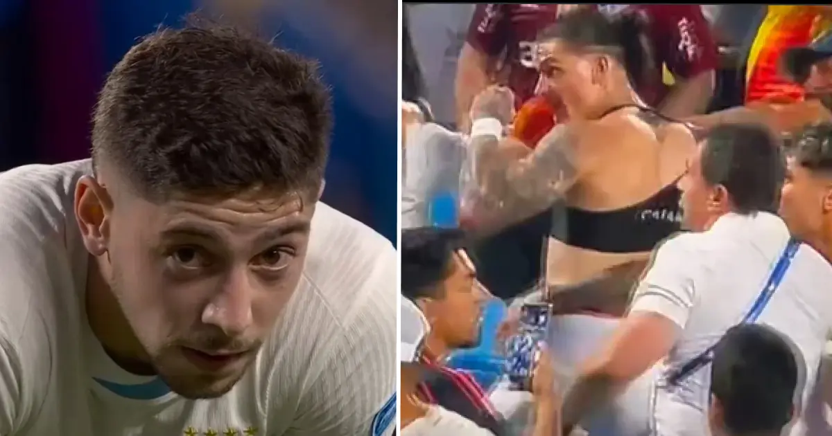 Fede Valverde knocked out of Copa America, serious fight breaks out in ...