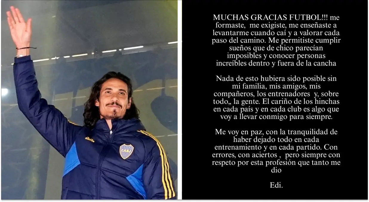 Is Edinson Cavani actually retiring from football? Answered — Tribuna.com