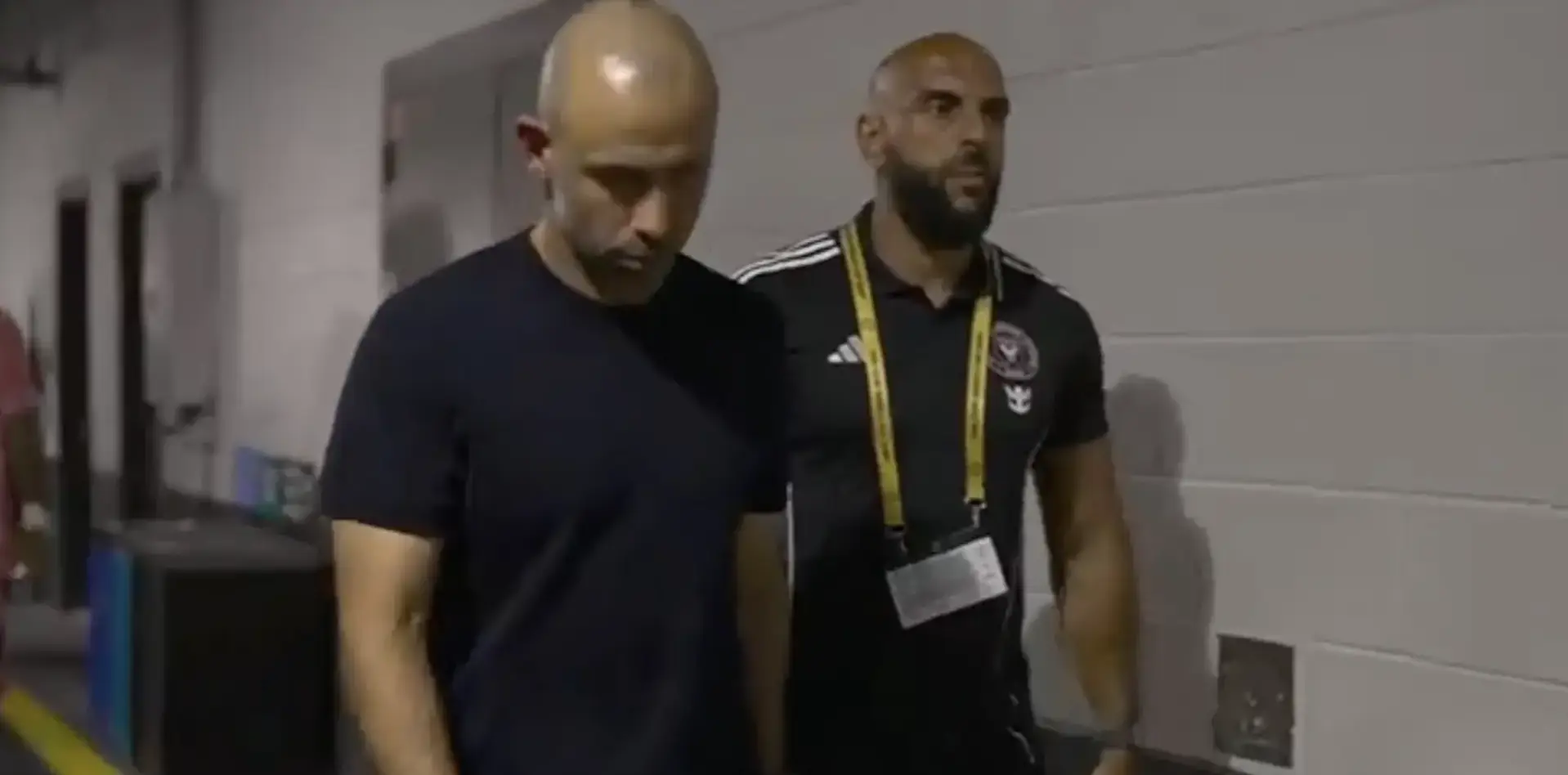 Lionel Messi's famous bodyguard caught on camera at half time of FIFA ...