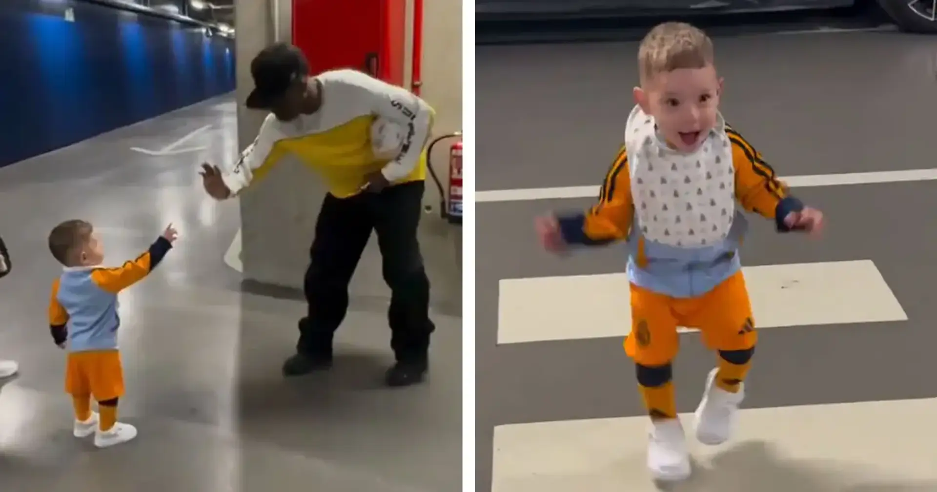 Spotted: Vinicius Jr shares adorable moment with Fede Valverde's son ...