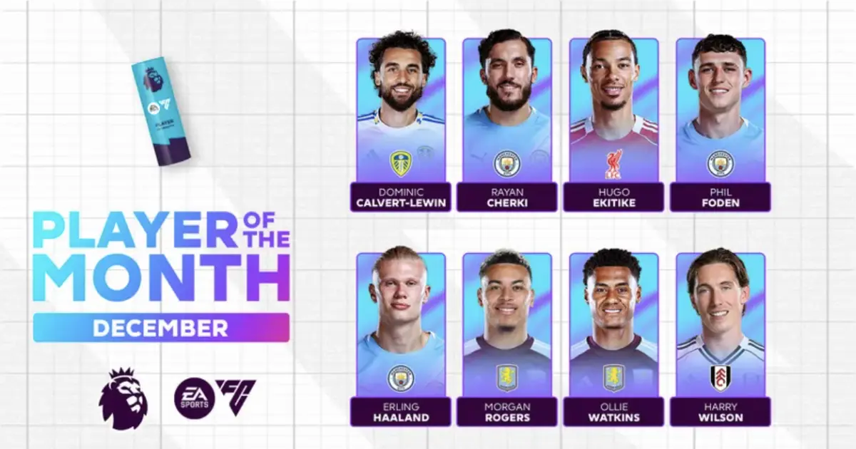 December Premier League POTM nominees revealed - Football | Tribuna.com