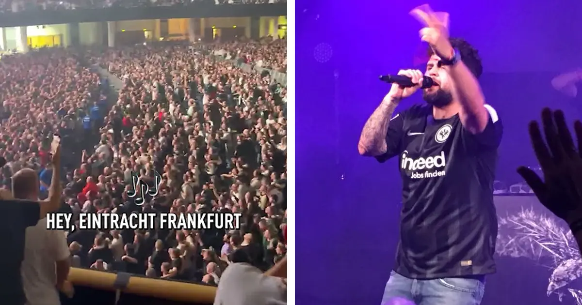Gänsehaut pur: Rapper und Eintracht-Fan Vega macht sein Konzert zu ...