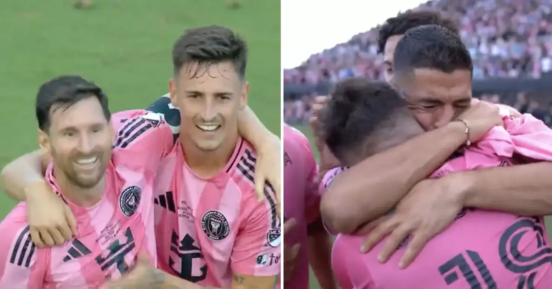 Lionel Messi lidera las celebraciones del Inter Miami mientras Alba y ...