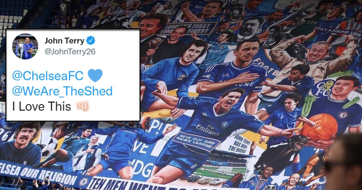 Spotted: Chelsea fans unveil epic banner during final home game of ...