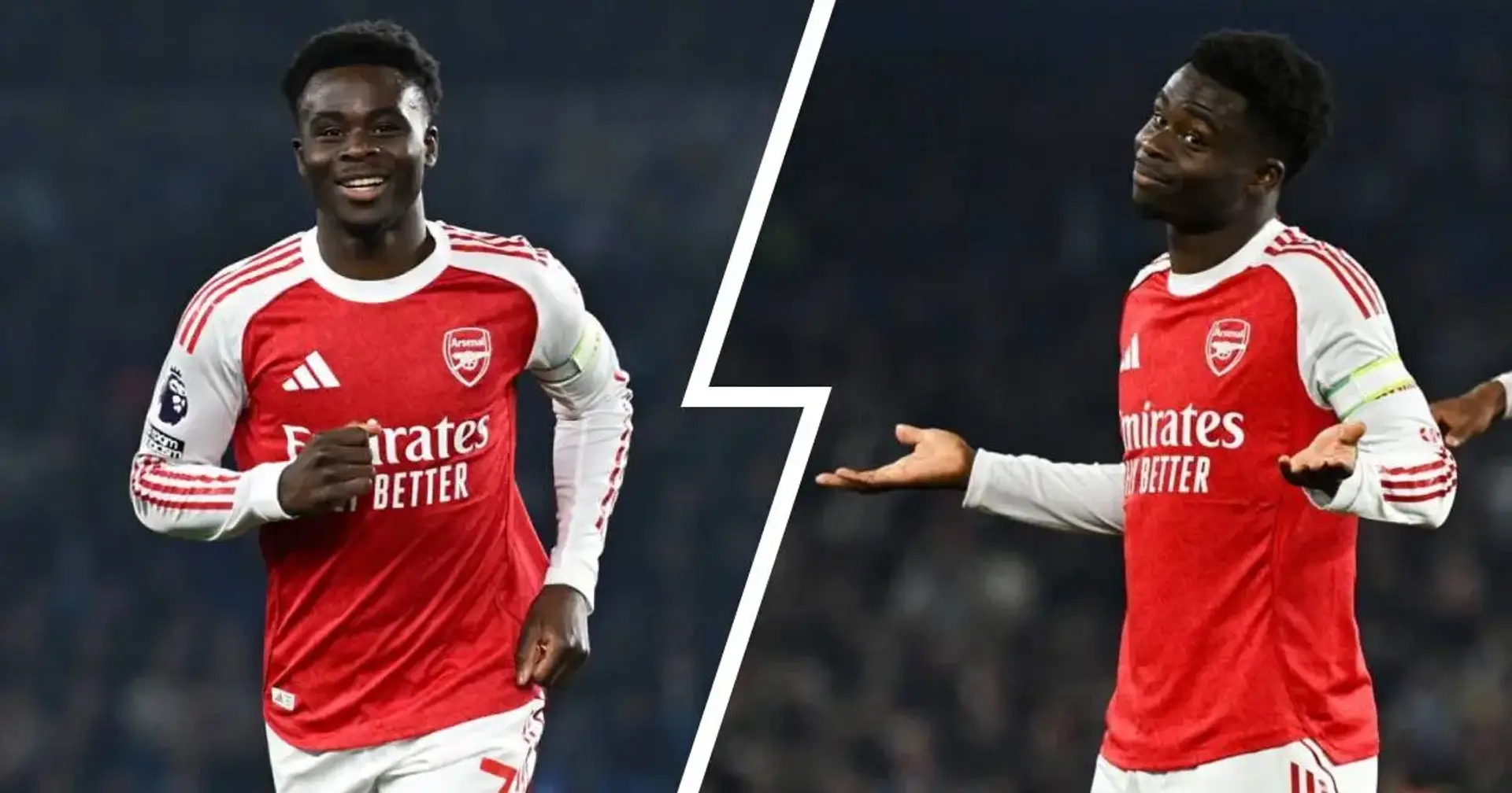 Bukayo Saka - Goal Stats for 2025/2026, Total Goals in All Competitions ...