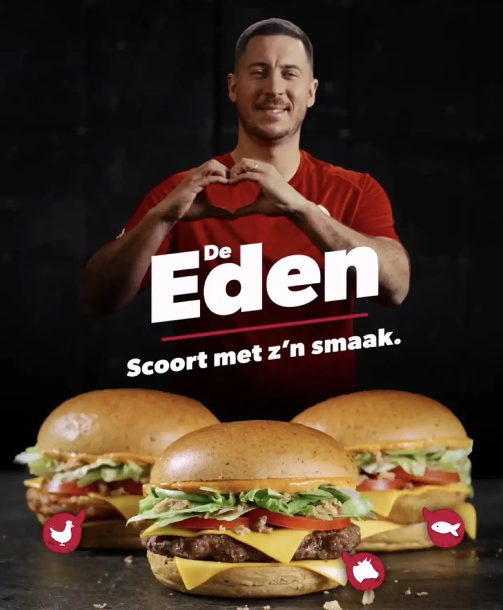 'The Eden': Hazard launches signature burger lineup in Belgium ahead of ...