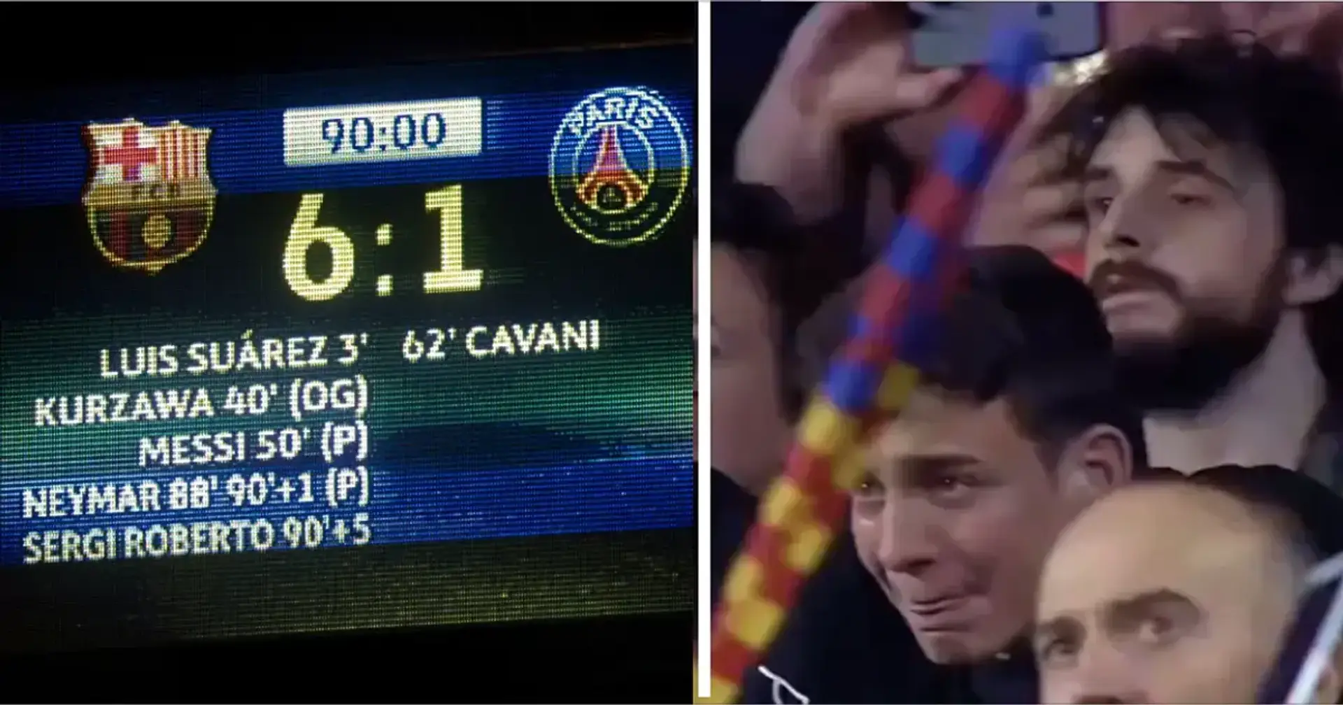 🍿 Recordamos la emblemática remontada del Barcelona por 6-1 ante el PSG ...