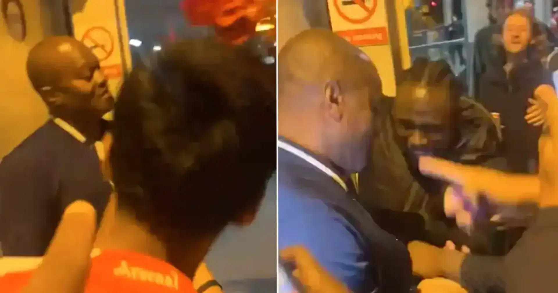 Arsenal fans get off Tube train to troll Tottenham supporter after ...