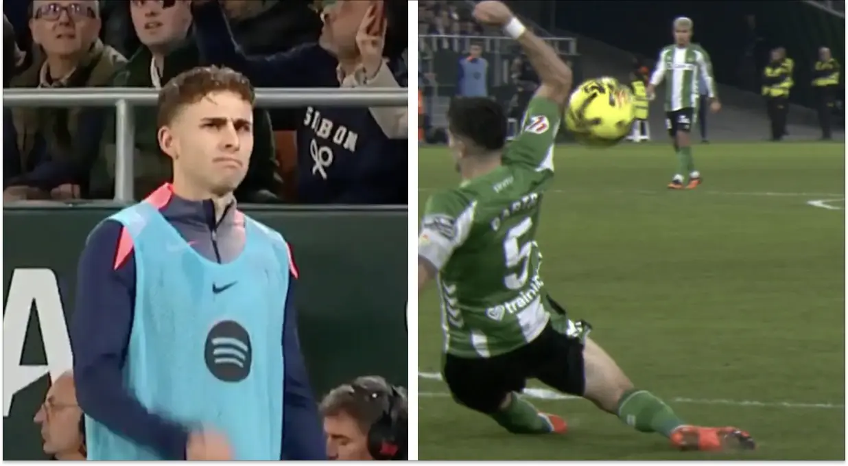 Barcelona players’ reaction to penalty awarded for Bartra 'handball ...