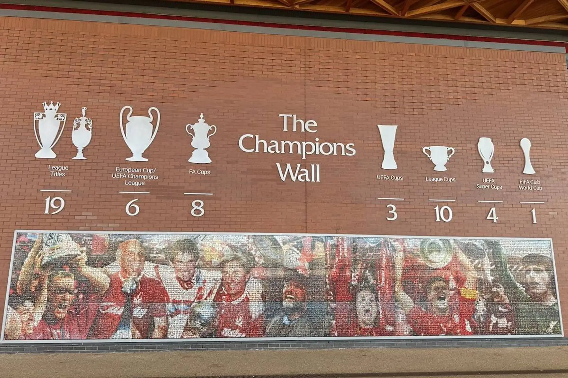 What Liverpool's Champions Wall looks like after Carabao Cup glory ...
