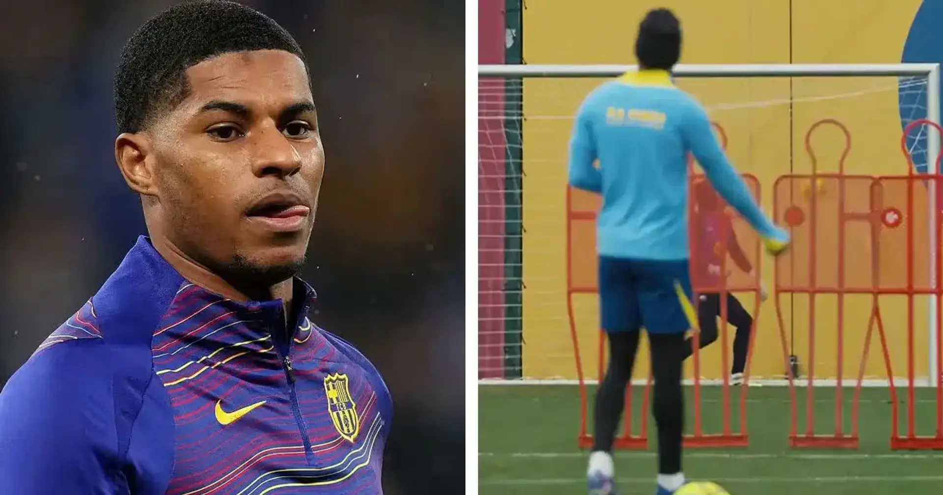 Marcus Rashford and Roony Bardghji face off in free kick challenge in ...