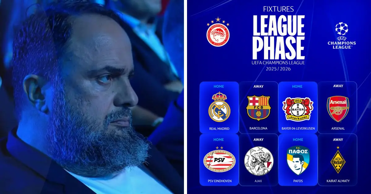 More than a million views: Olympiacos president’s reaction to Champions ...