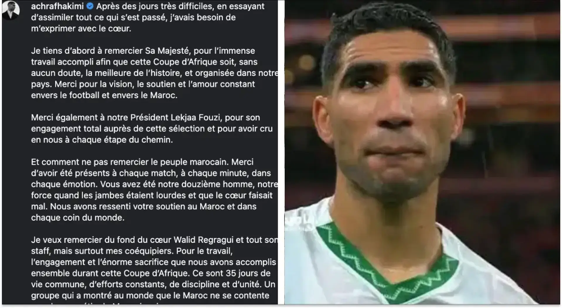 'The journey doesn't end here': Achraf Hakimi's speaks out after ...