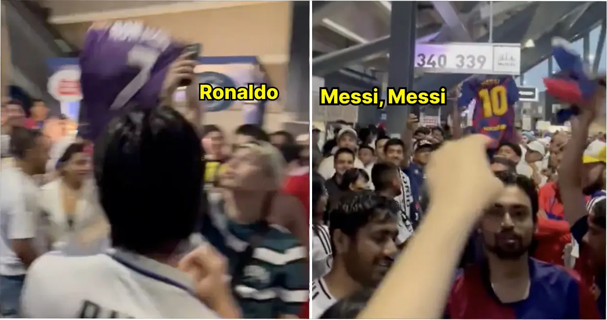 How Barcelona fans kept busy during El Clasico delay – spotted ...