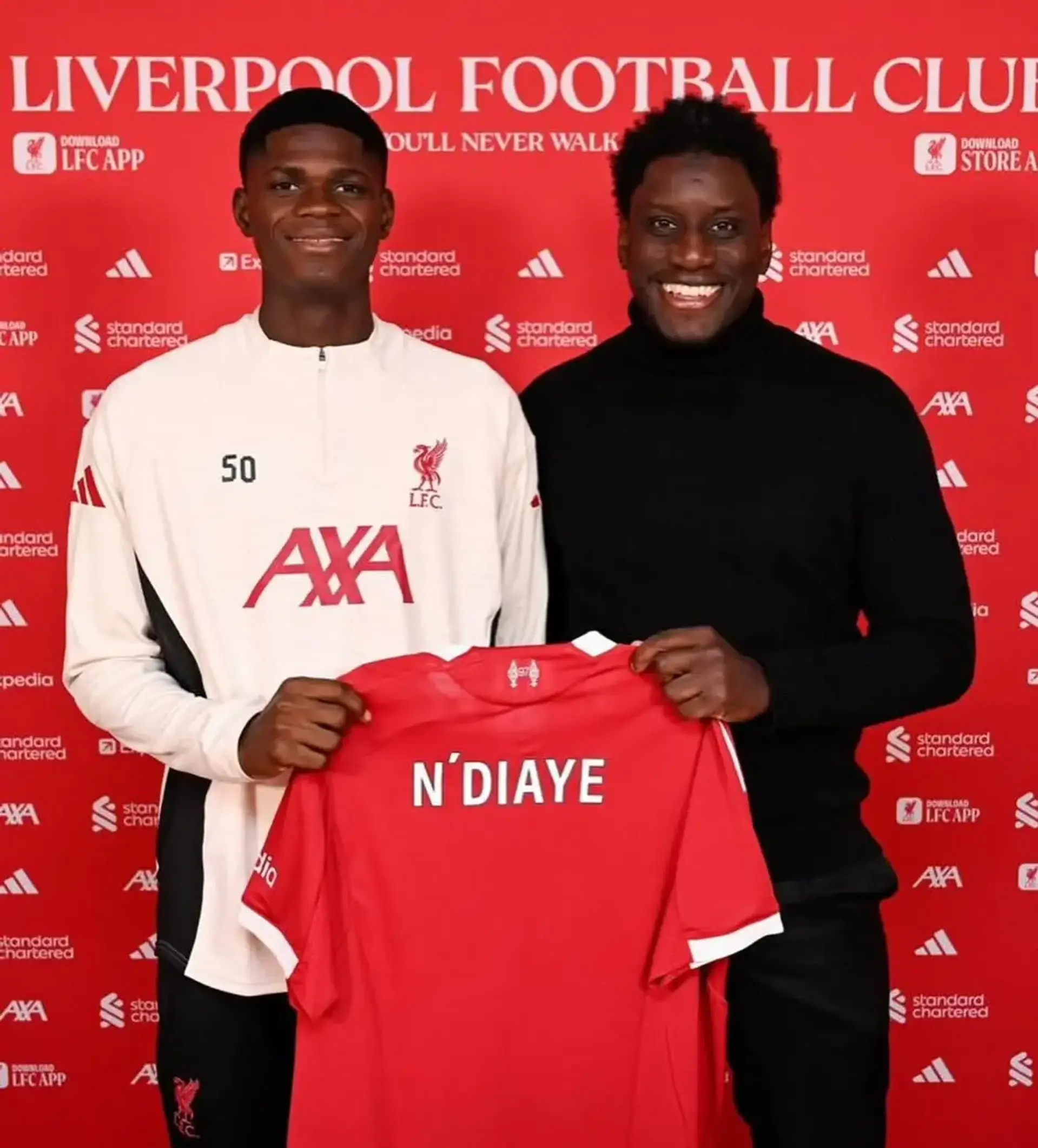 😳 Former Chelsea striker Demba Ba spotted at Liverpool for Mor Talla ...