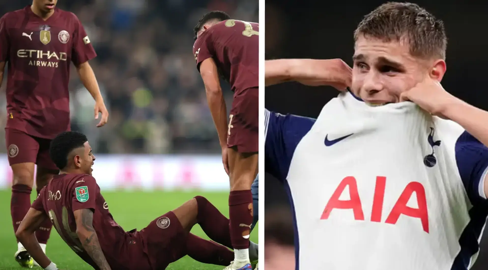 Man City and Spurs suffer serious injury blows to first-team players in ...