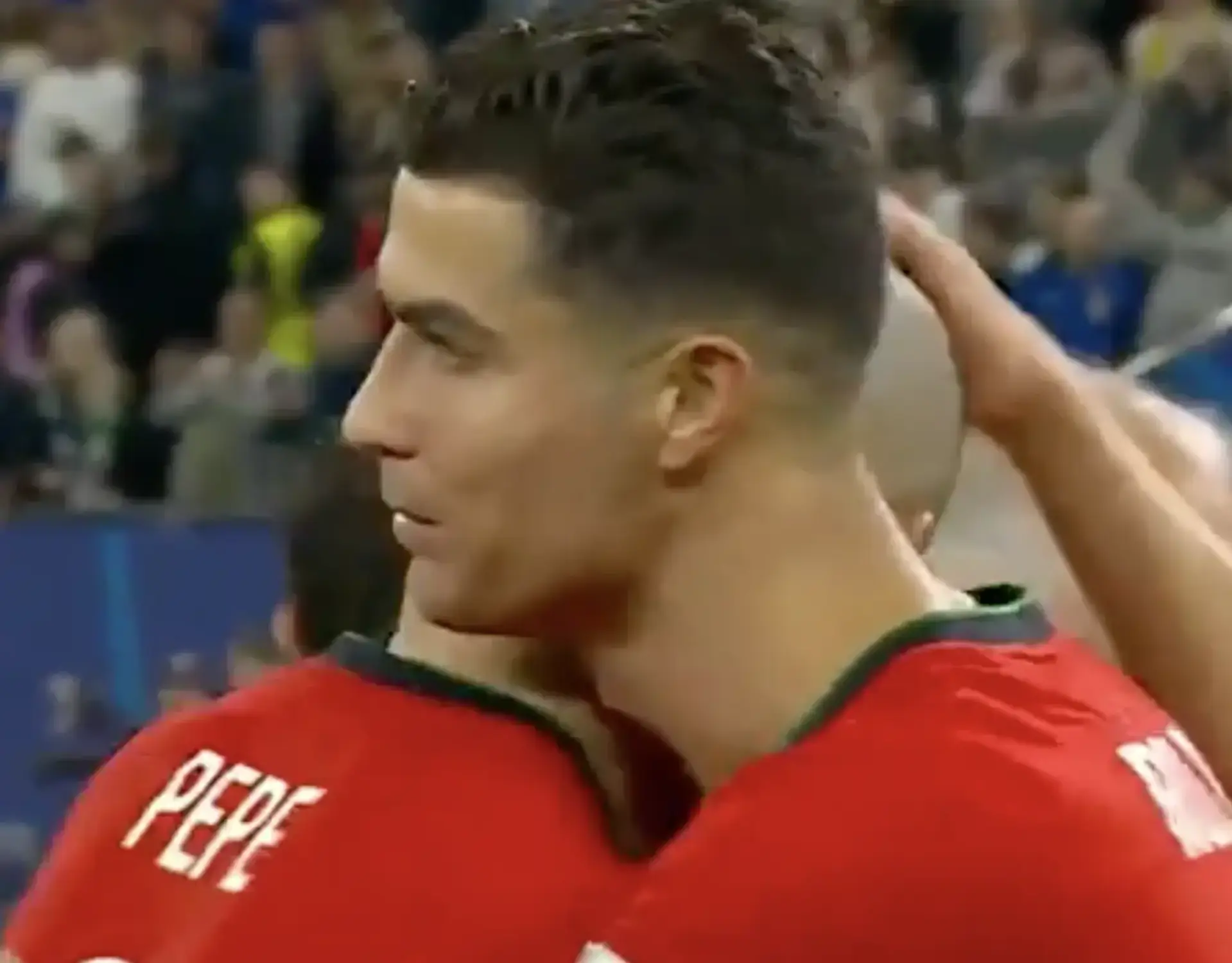 Cristiano Ronaldo spotted consoling Pepe as Portugal eliminated from ...