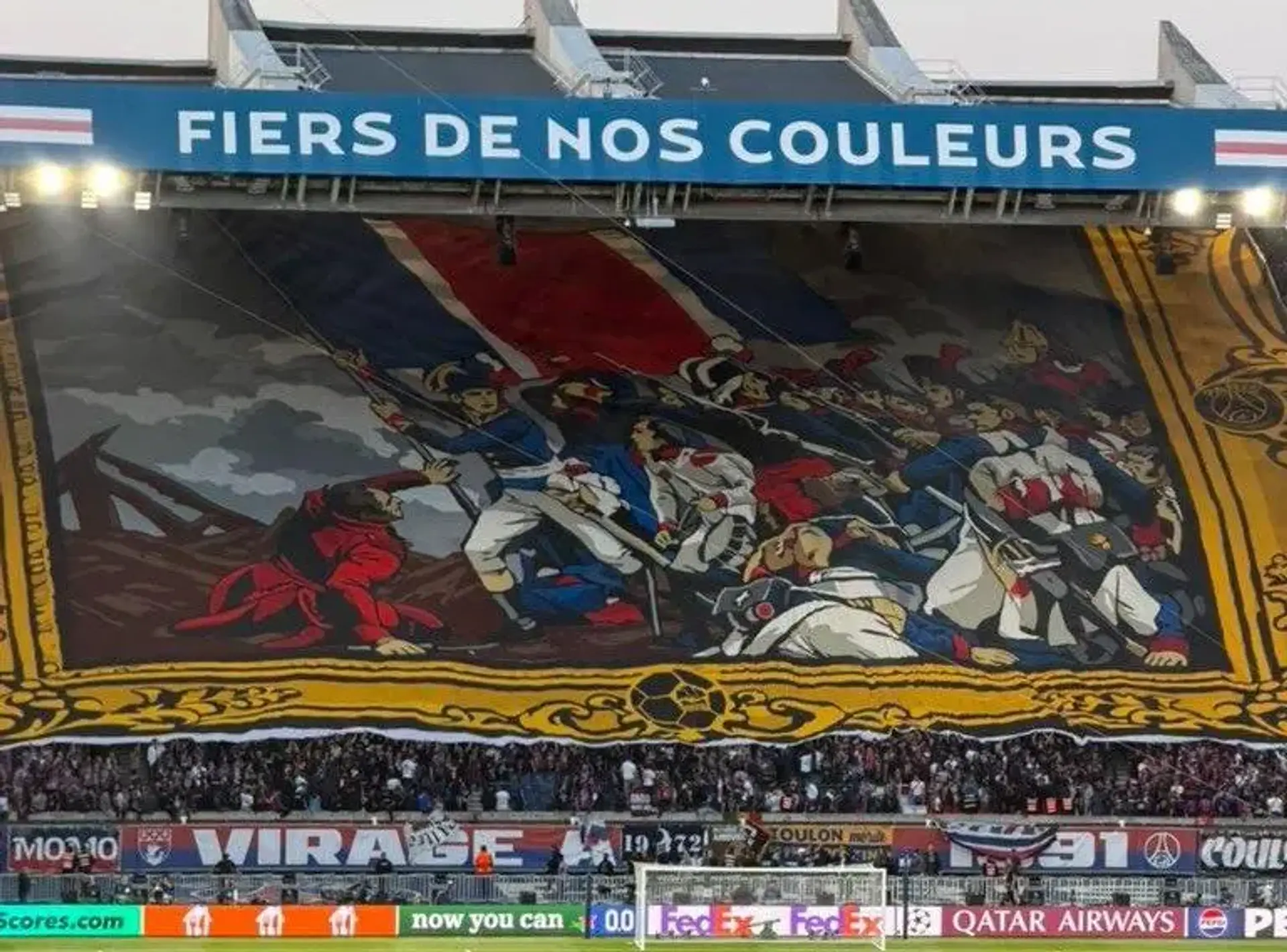 PSG’s stunning Napoleonic tifo for Bayern clash took seven days to ...
