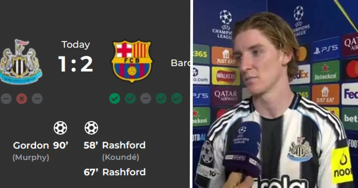 La estrella del Newcastle, Gordon, sorprendido por la calidad del Barça ...