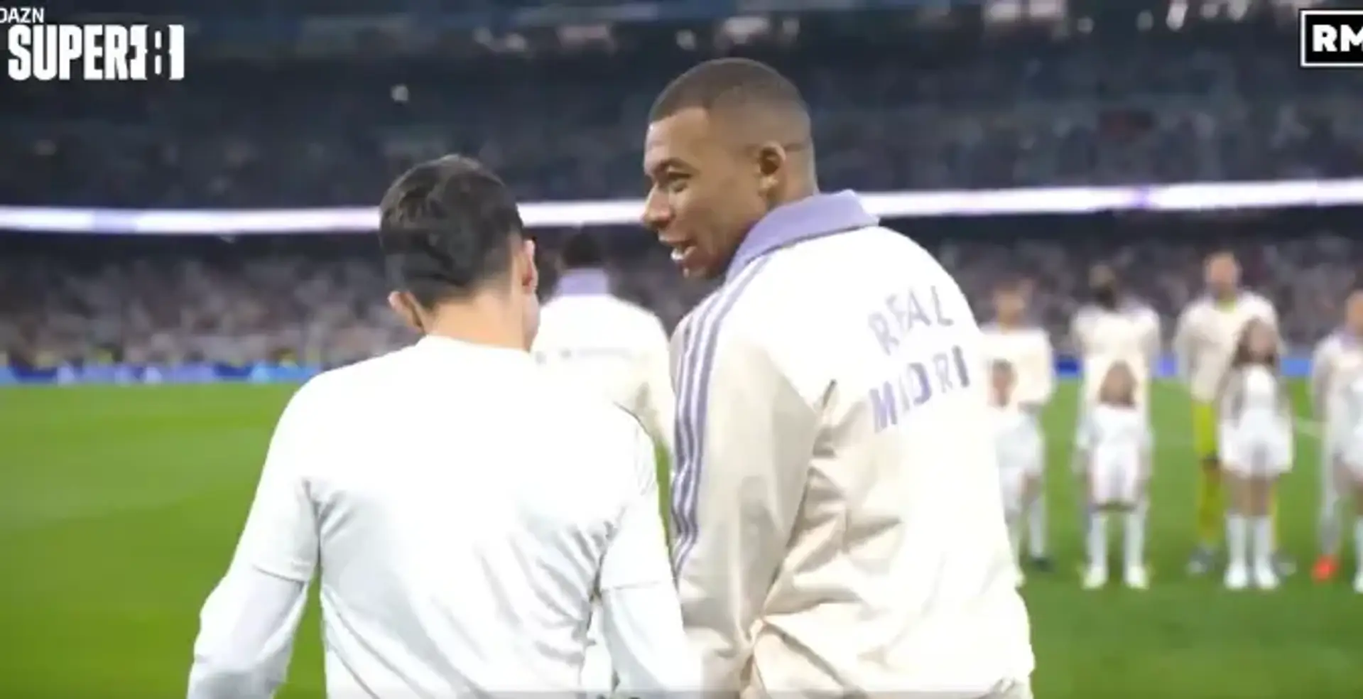 'You're almost as tall as me': Microphones reveal how Mbappe got young ...