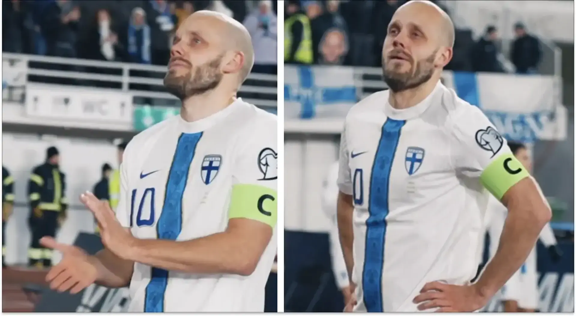 Teemu Pukki barely holds back tears in emotional farewell to Finland ...