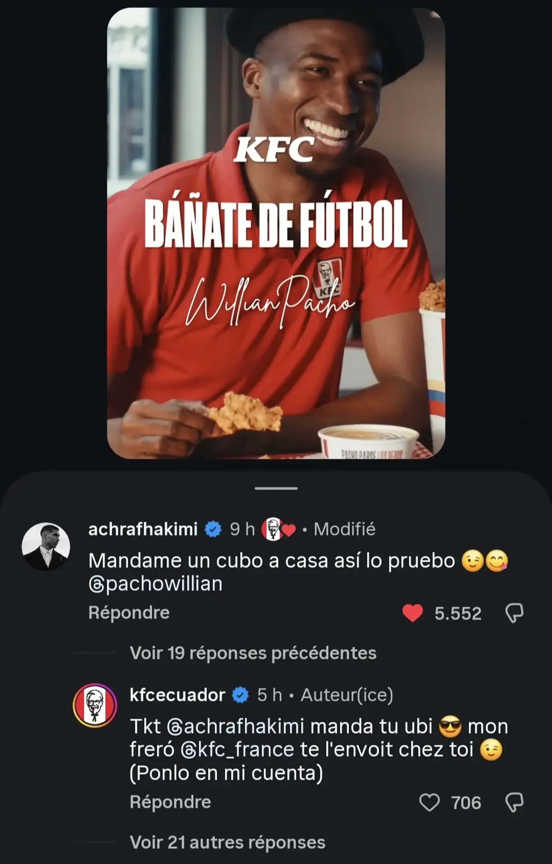 'Send me that bucket': Achraf Hakimi reacts to Willian Pacho's amusing ...