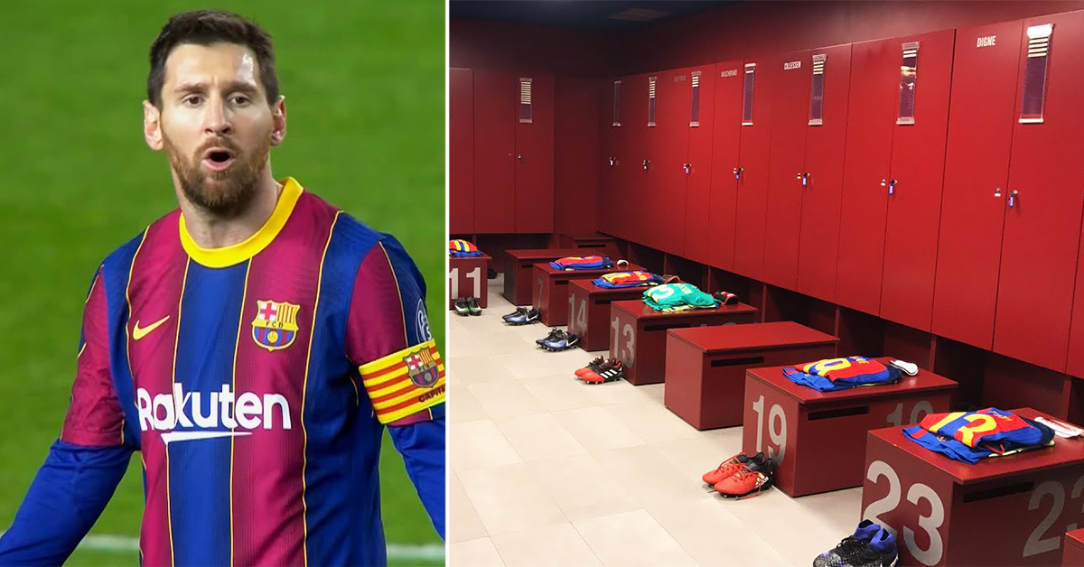 Revealed: Lionel Messi only left ONE award in FC Barcelona dressing ...