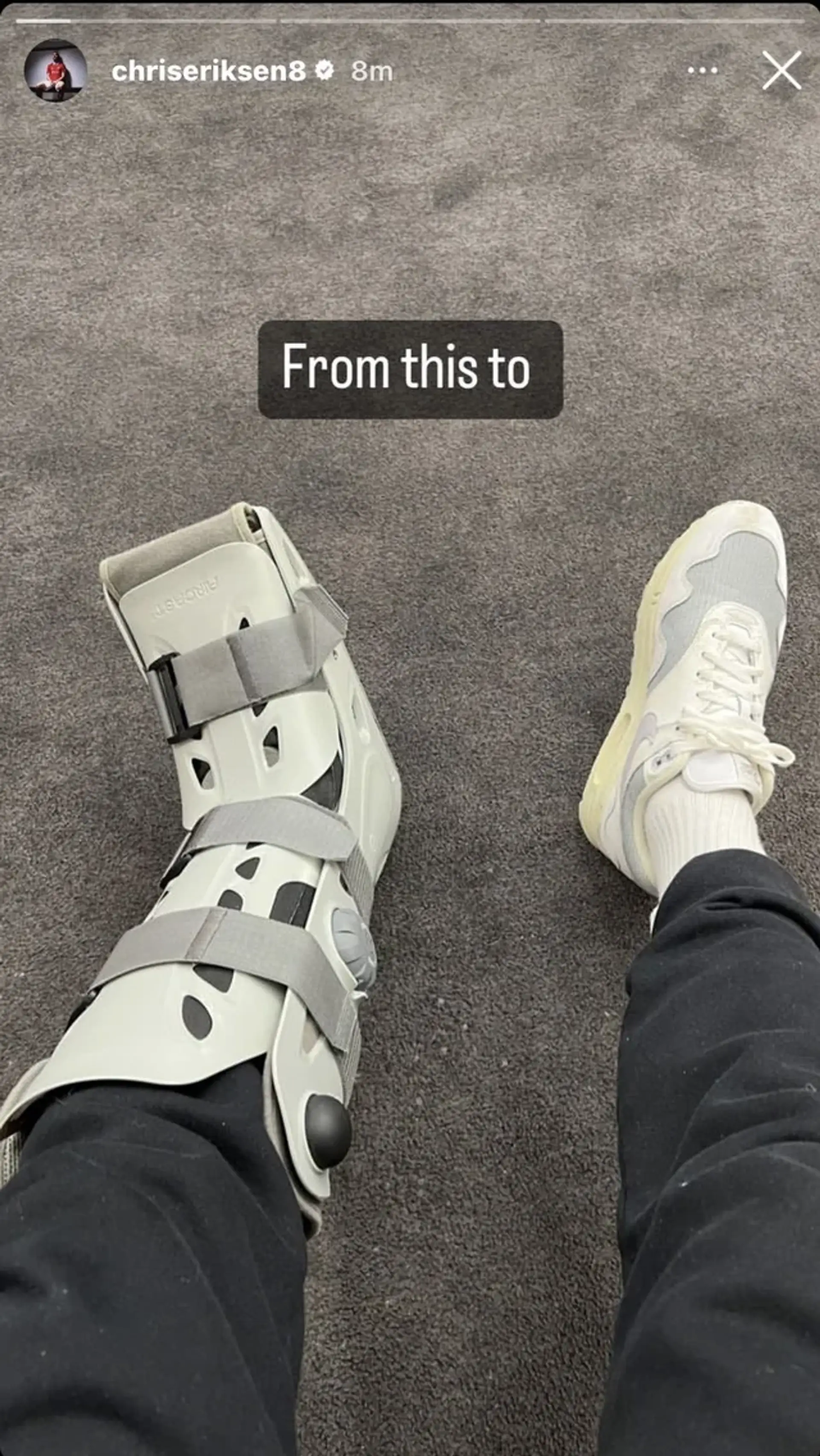 Eriksen gives encouraging fitness update with three pictures hinting ...