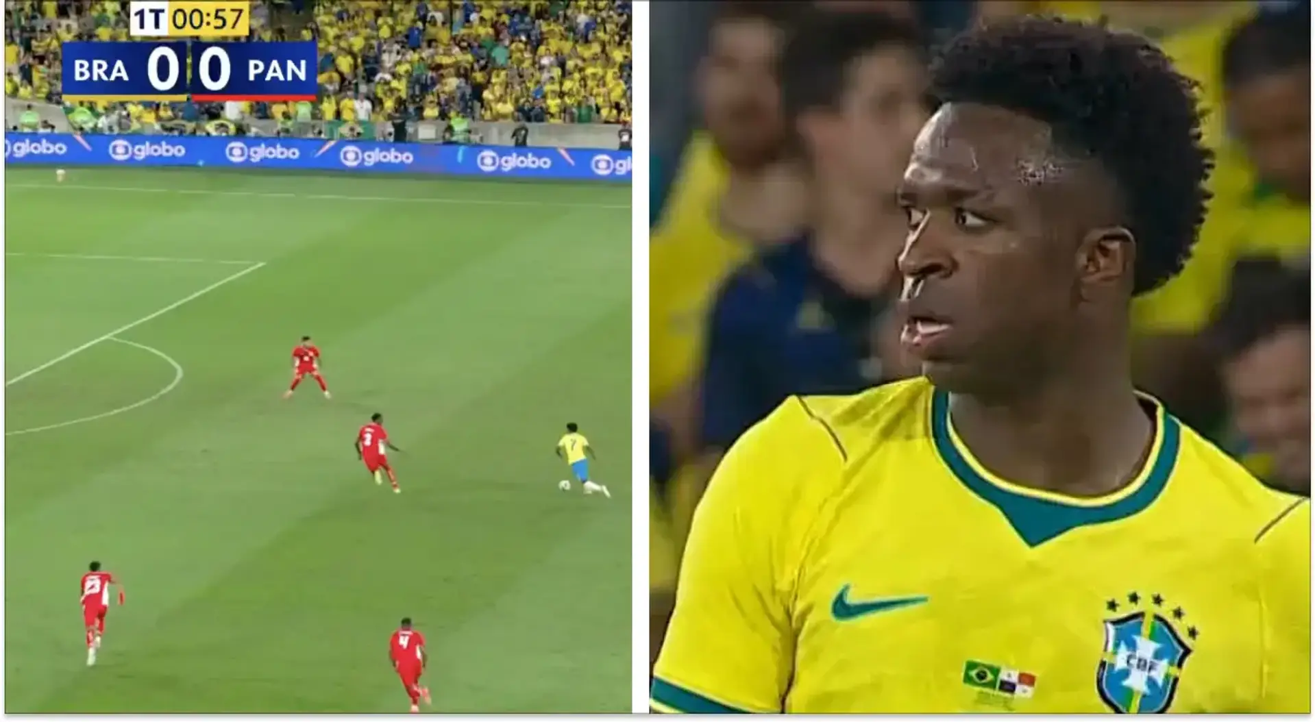 Vinicius Junior scores brilliant goal just ONE minute into Brazil vs ...