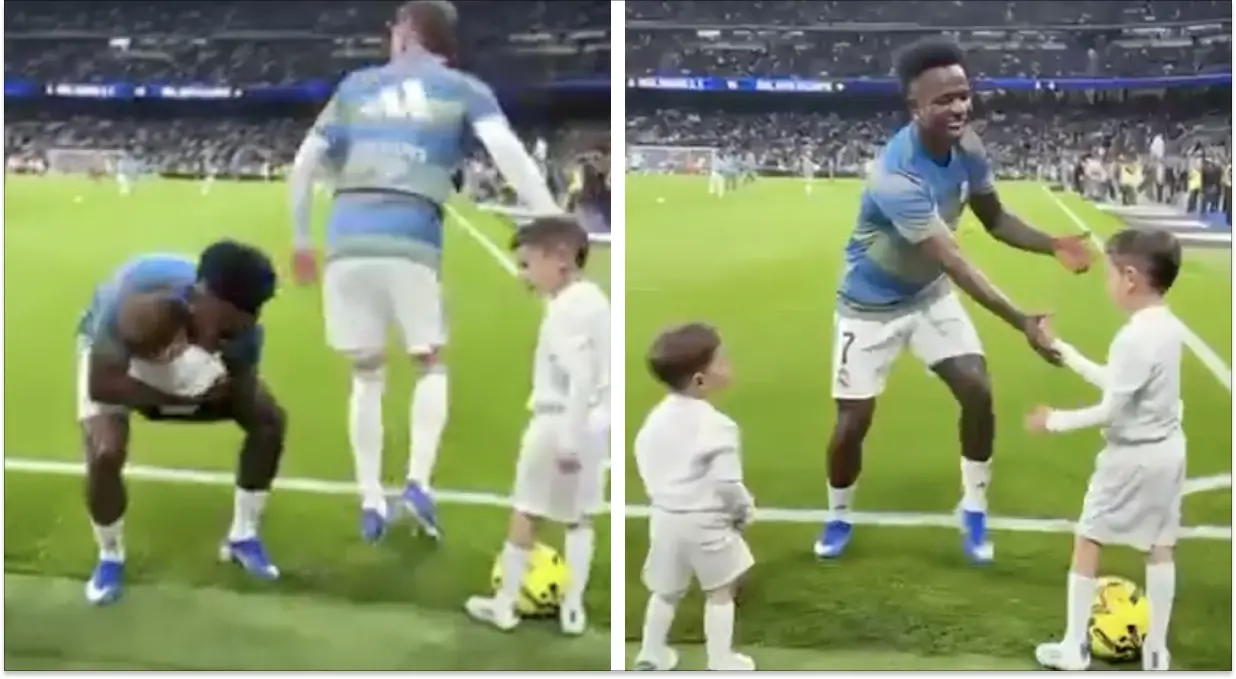 Vinicius Jr shares sweet moment with Fede Valverde's kids ahead of ...