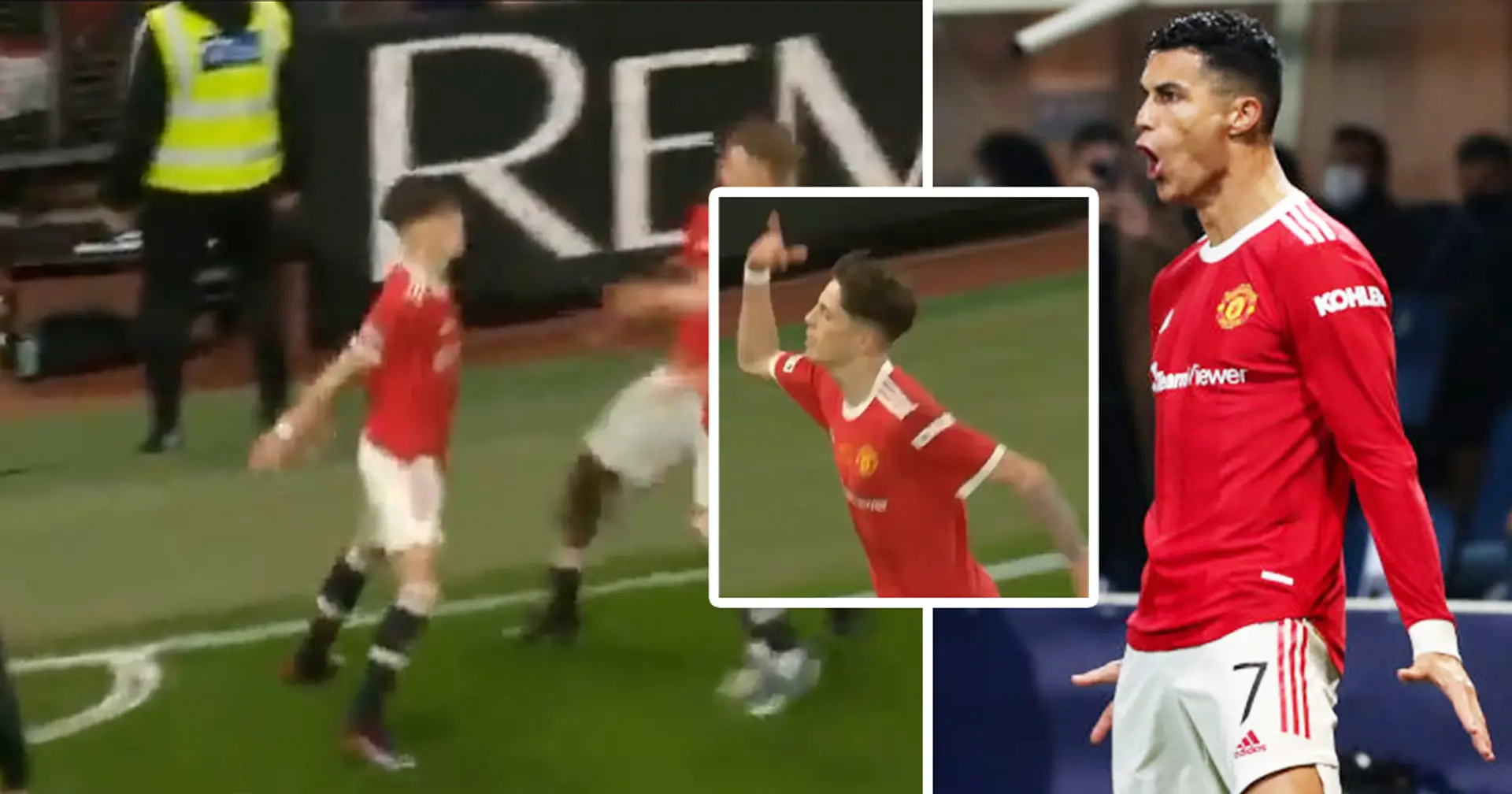 Spotted: Alejandro Garnacho replicates Ronaldo's 'SIUUU' celebration in ...