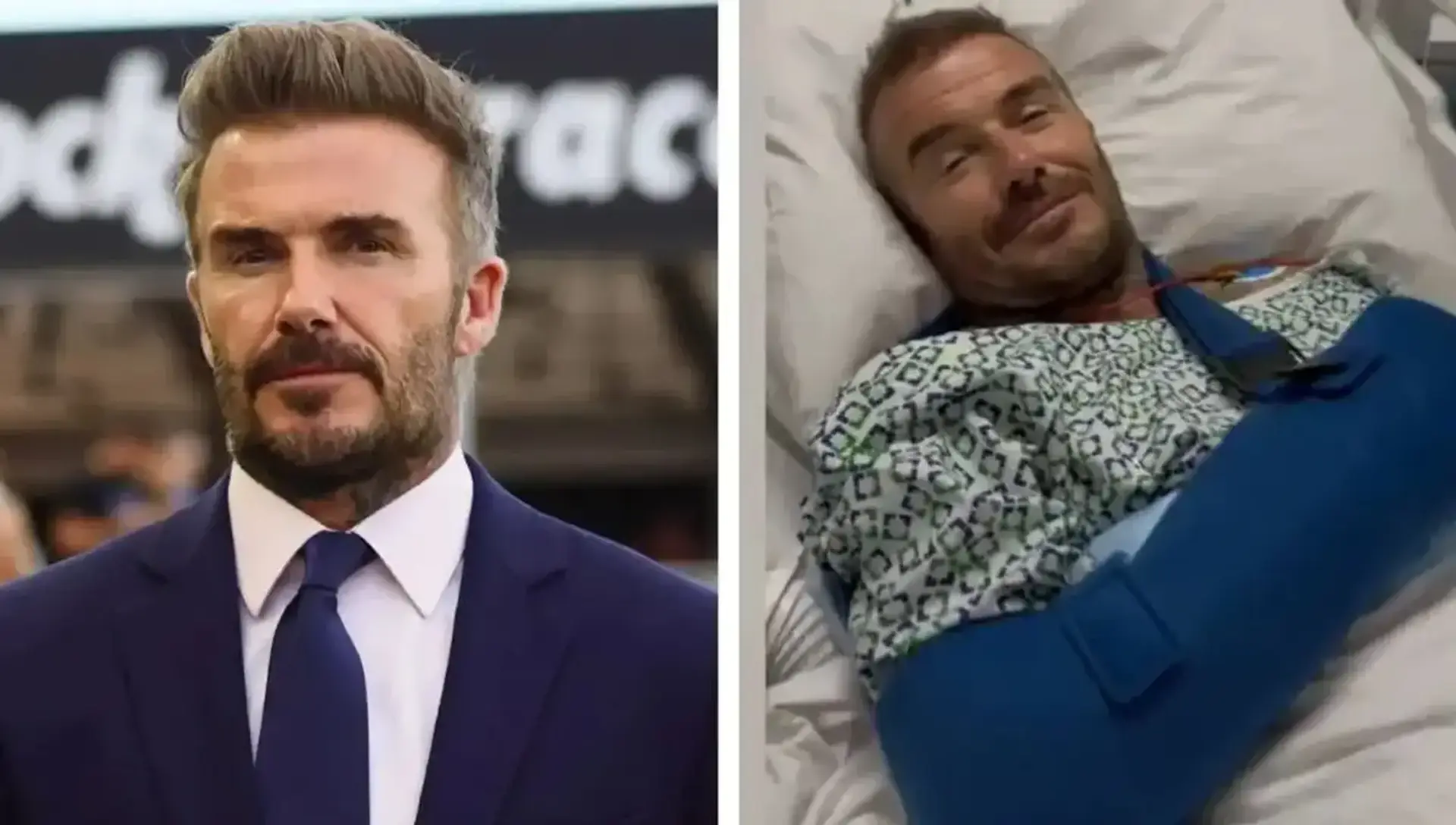 David Beckham hospitalisé pour une opération chirurgicale après avoir ...