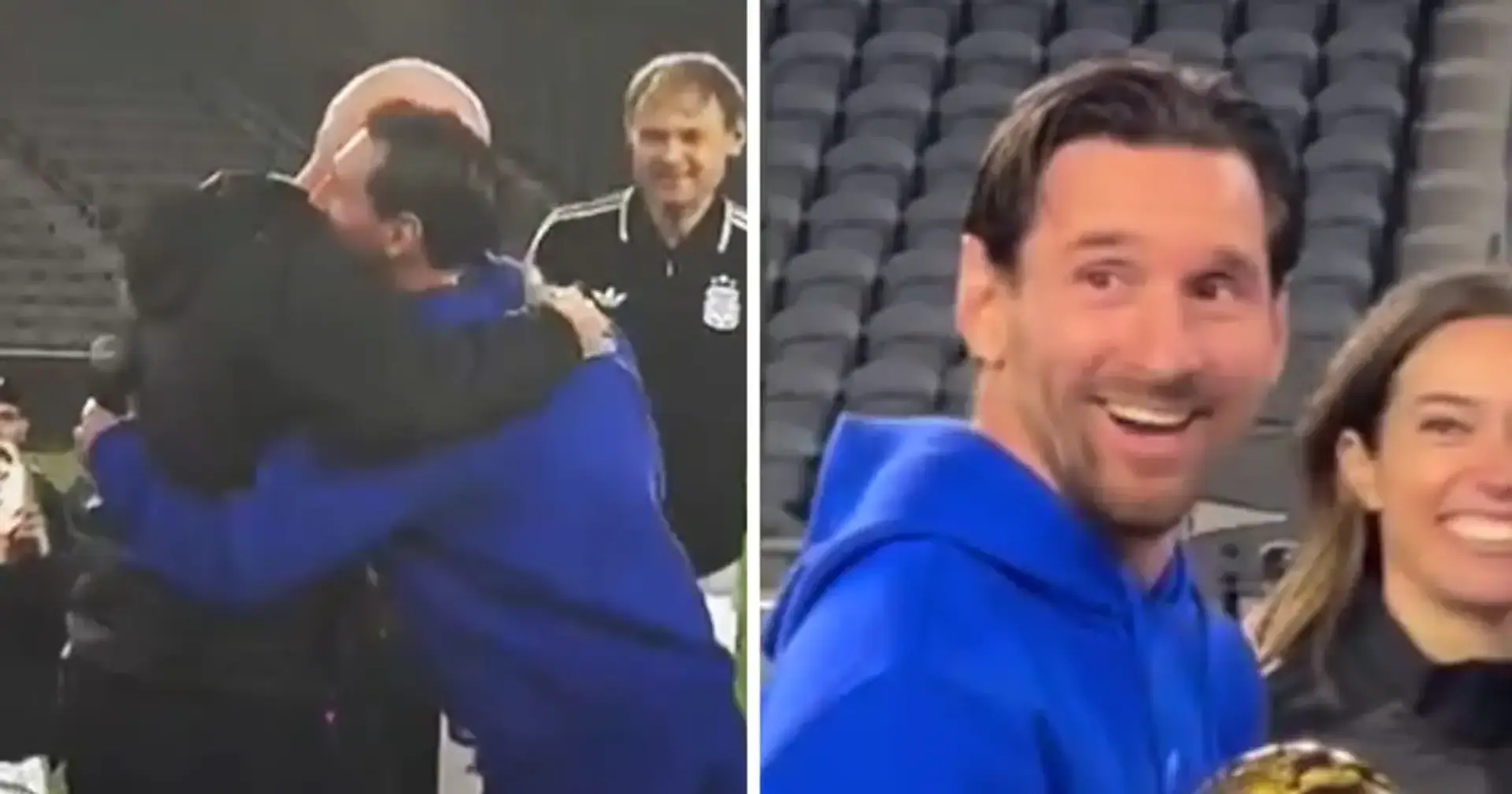 Leo Messi reunites with an old friend - touching moment caught on ...