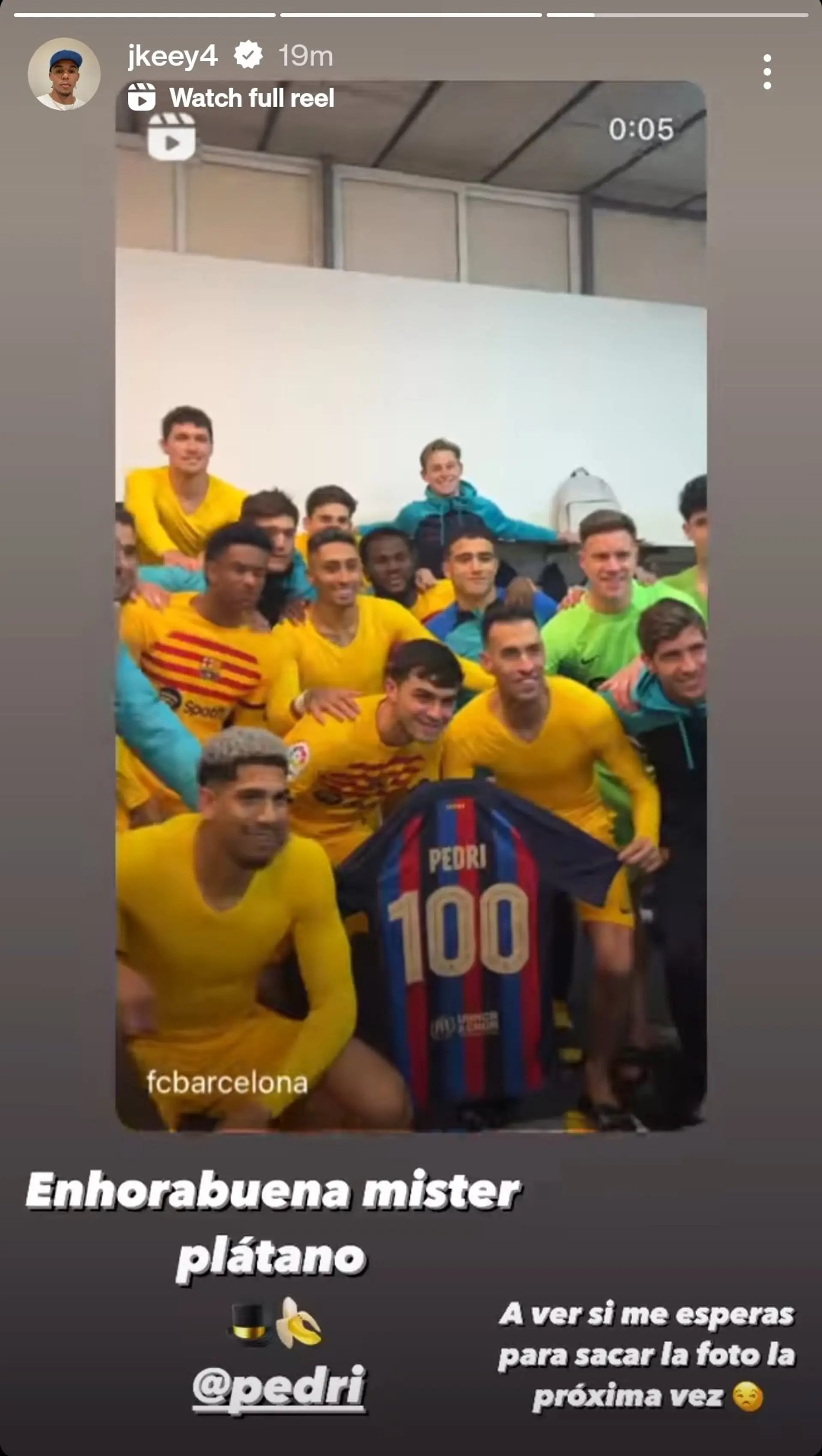 Kounde calls Pedri 'Mr Banana' as he congratulates youngster on 100th ...