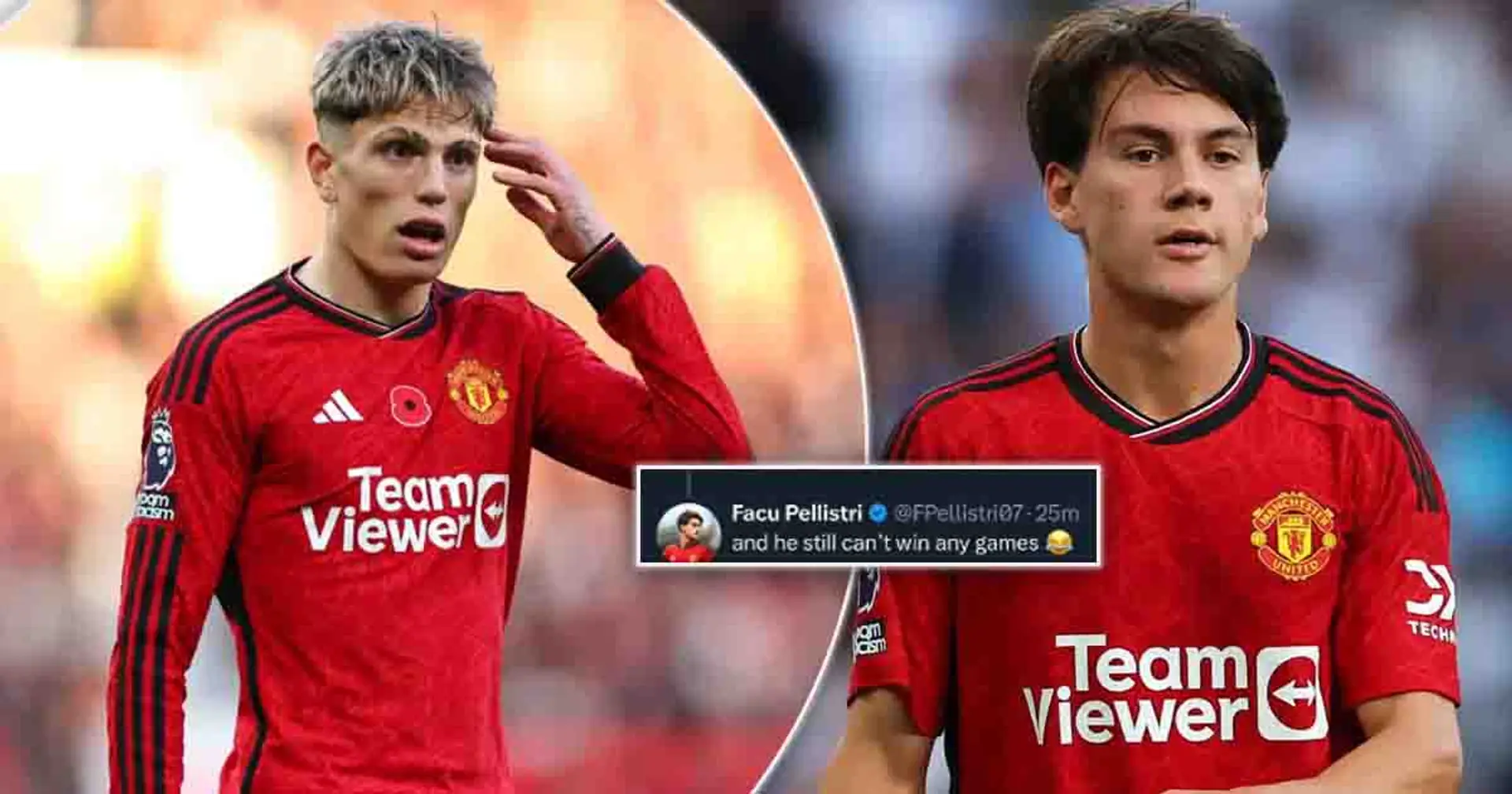 'He is lying': Garnacho and Pellistri share funny banter around EA FC ...