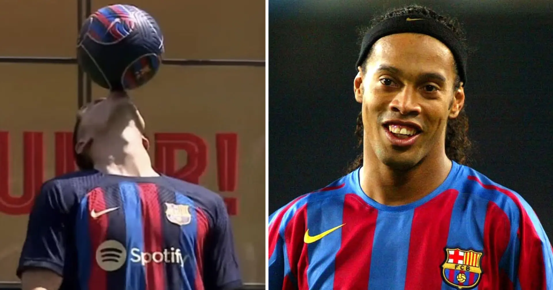 Un moment emblématique de Ronaldinho que Lewandowski a recréé lors de ...