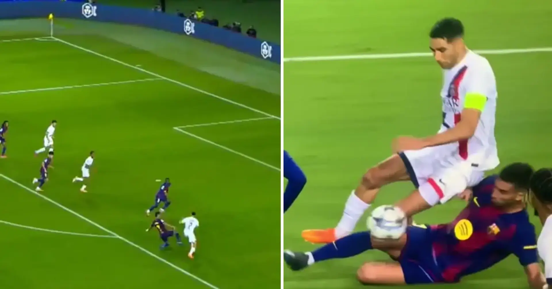 Forward turned defender: Ferran Torres makes crucial goal-saving tackle ...