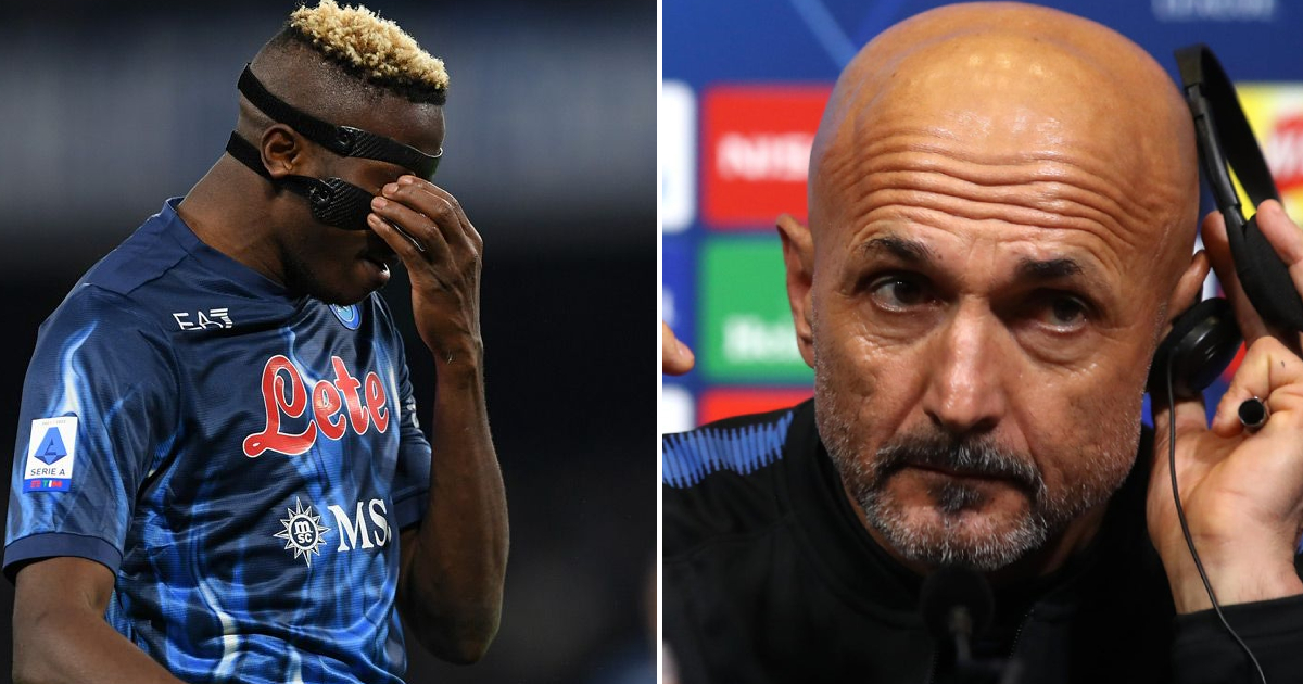 Napoli star striker Victor Osimhen at risk of not playing against Barca ...